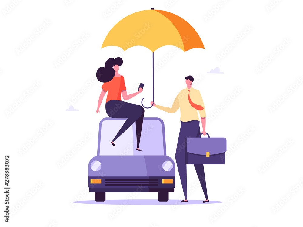 Car insurance, auto protection, automobile safety and insurance agent ...