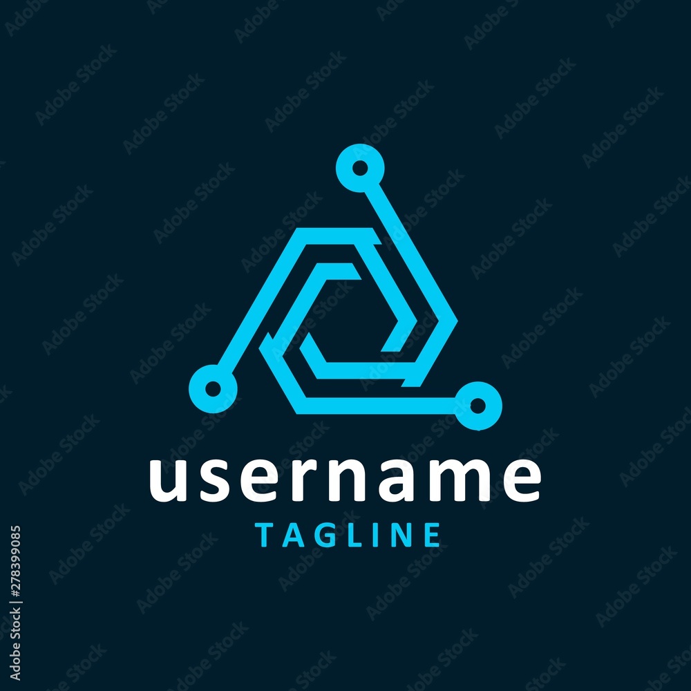 abstract science logo design inspiration . technology logo design ...