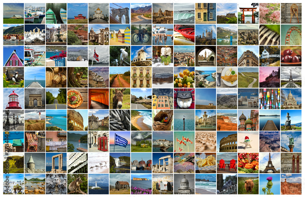 Beautiful Places Around The World Collage