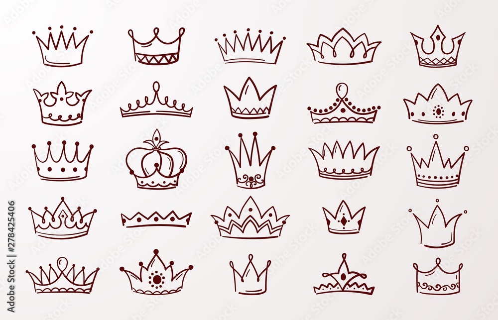 Queen Crowns Drawing