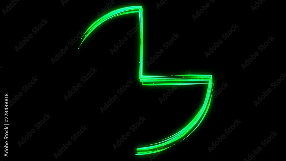 Vidéo Stock Neon Colorful lines design shape form overlay for your ...