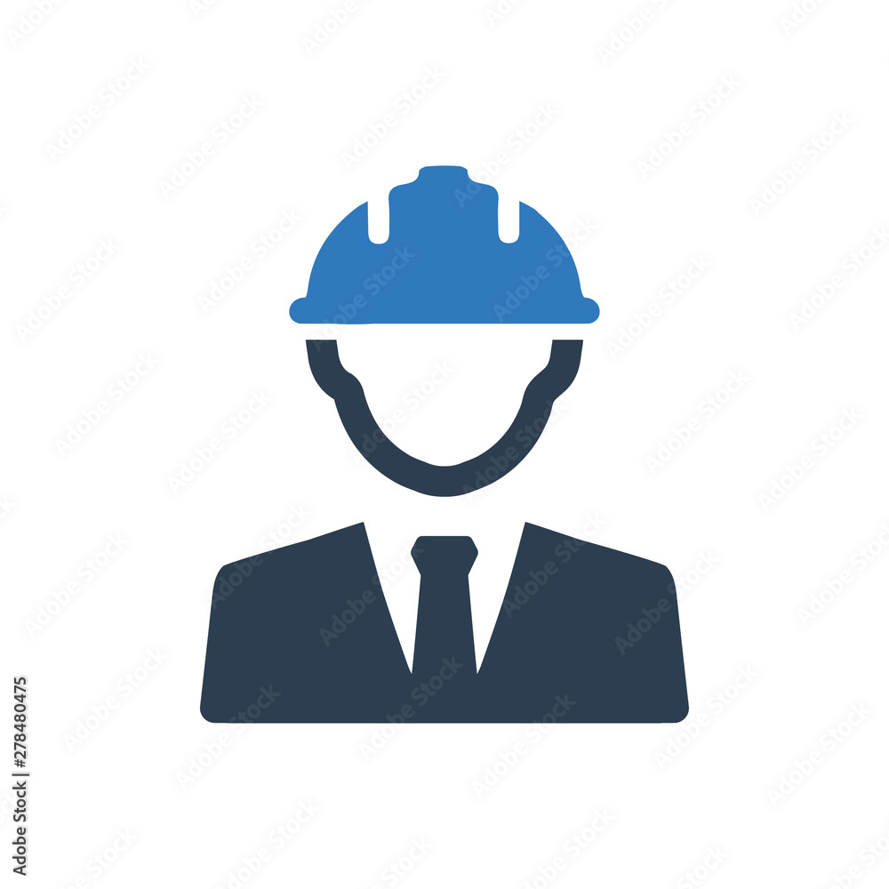 Civil engineer icon Stock Vector | Adobe Stock