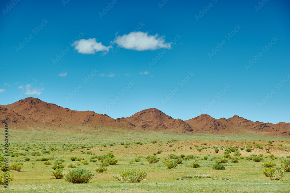Typical Mongolian landscape Stock Photo | Adobe Stock