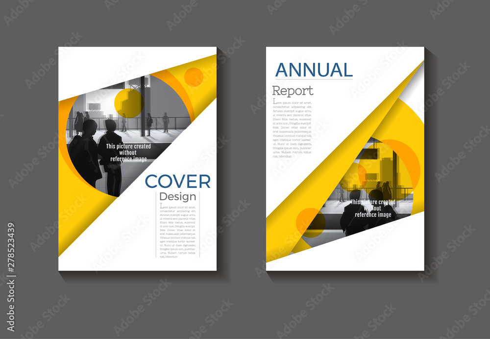 yellow cover abstract background modern design modern book cover ...