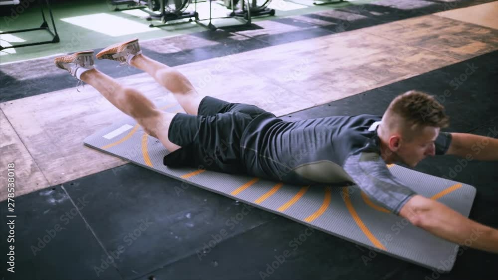 Isometric or static exercise for strengthening the back muscles and ...