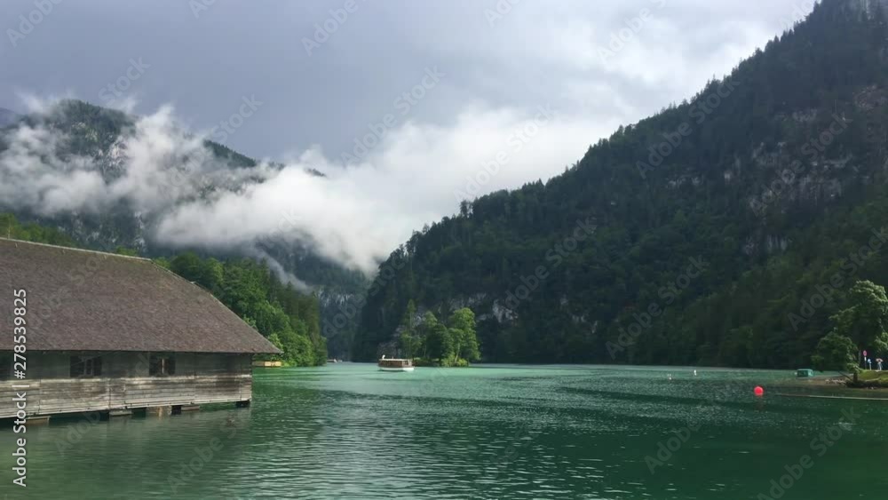 Beautiful view on on Konigssee (Königssee, Königsee, Konigsee ...