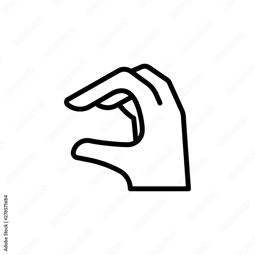 Hand Take Gesture Outline Icon Element Of Hand Gesture Illustration hand-take-gesture-outline-icon-element-of-hand-gesture-illustration