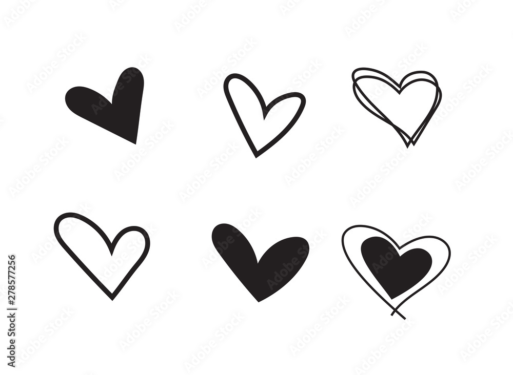 Hand Drawn Heart Vector