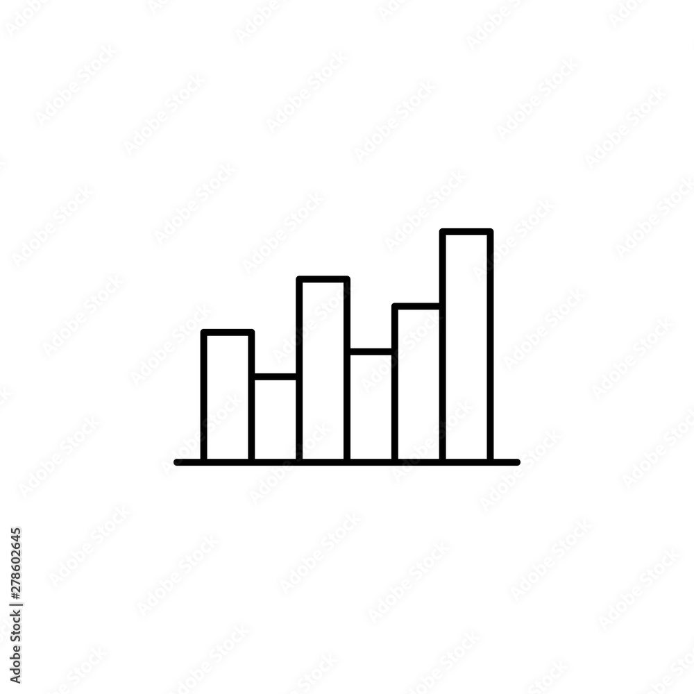 Research paper chart outline icon. Element of finance illustration icon ...