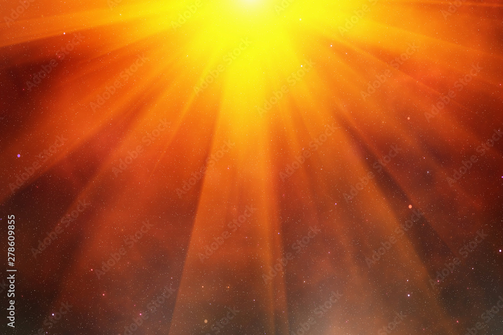 beauty space stars with sun rays backgrounds Stock Illustration | Adobe ...
