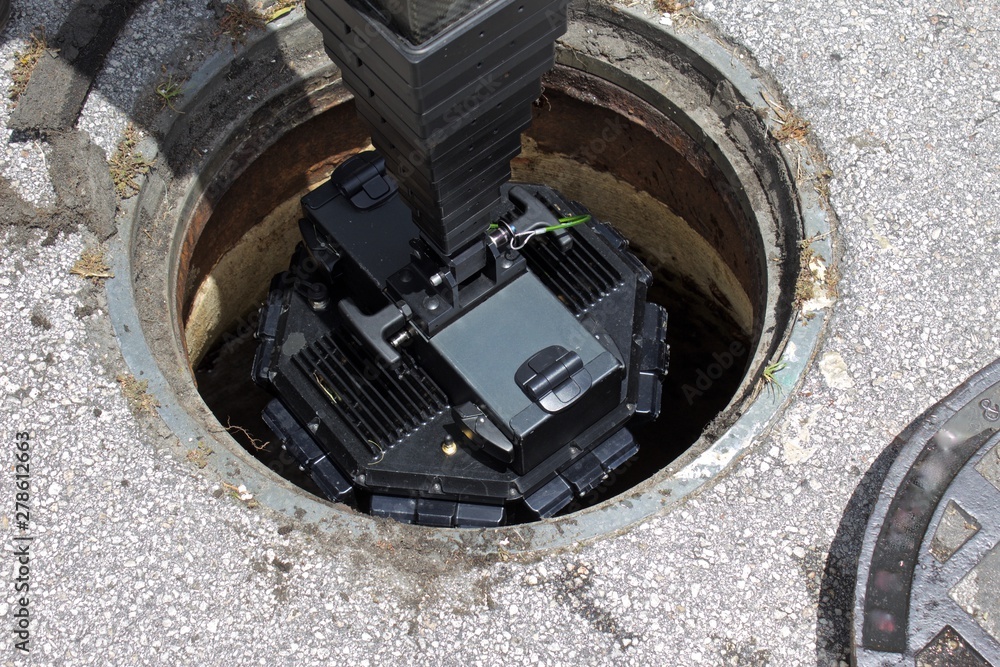 Digital 3D manhole inspection camera Stock Photo | Adobe Stock