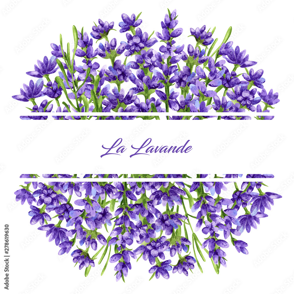 Purple Vintage Flower Border