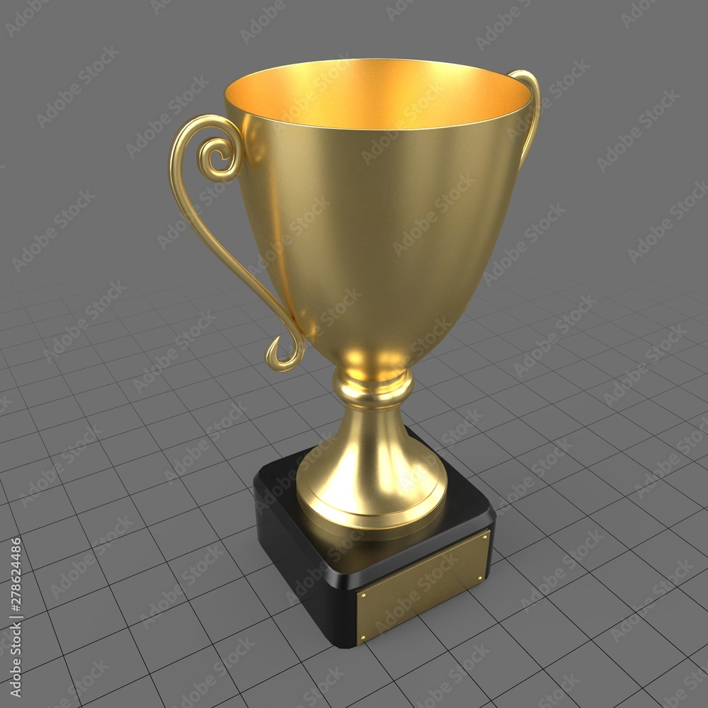 Trophy cup Stock 3D asset | Adobe Stock