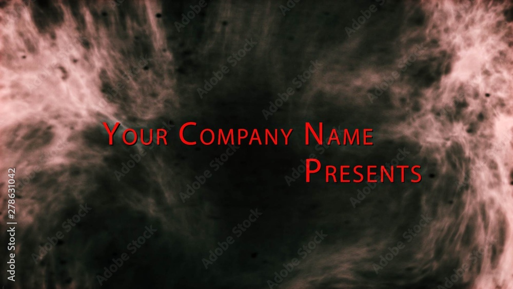 Horror Cinematic Title Stock Template | Adobe Stock