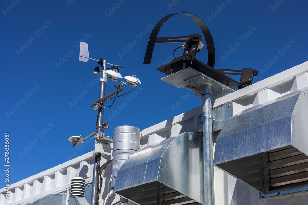 Meteorological station at a Solar Energy Plant at north Chile, Atacama ...