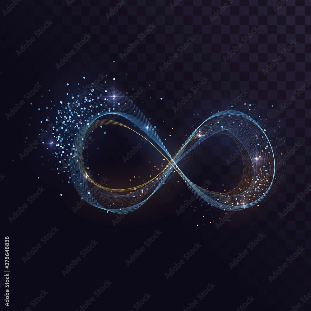 Galaxy With Infinity Sign Wallpaper