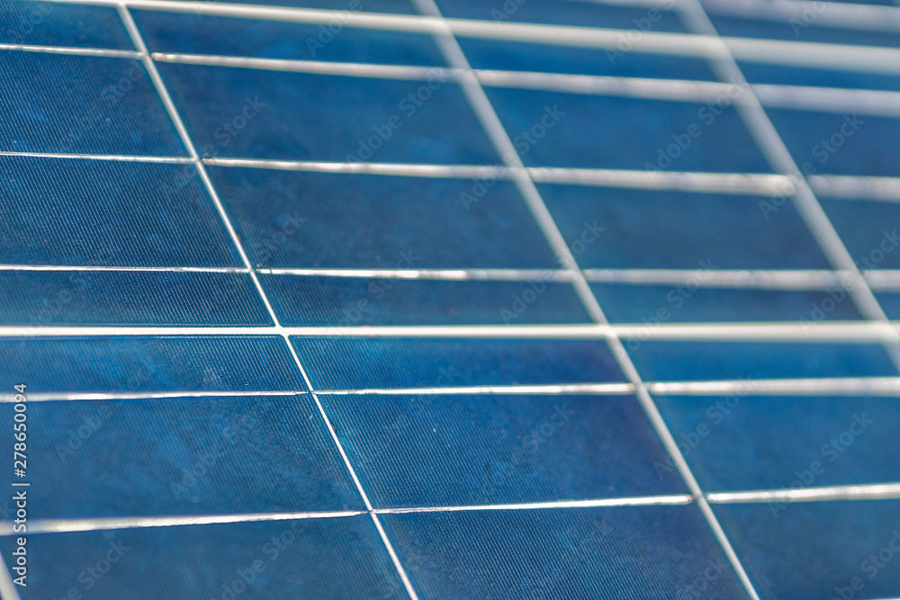 Foto Stock Solar Energy solar cell connections, silicon and encapsulant ...