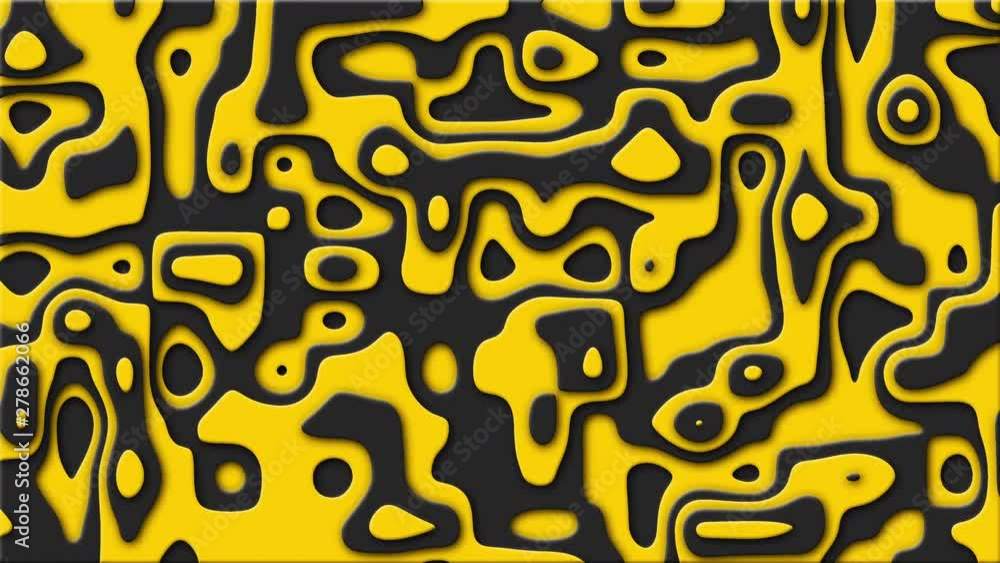 Morphing of a shape similar to a liquid layered topographic map ...