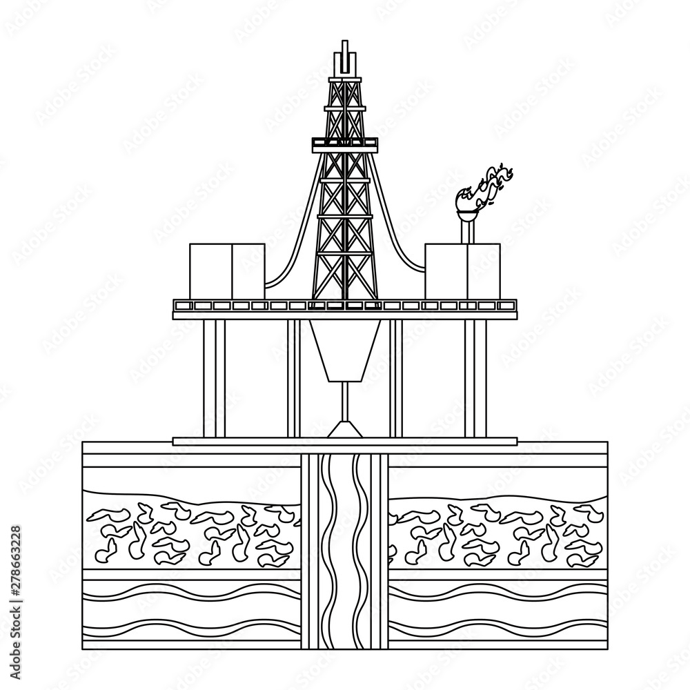 Oil Field Coloring Pages