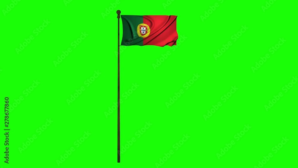 portugal Animation Flag Animation Green Screen Animation portugal video ...