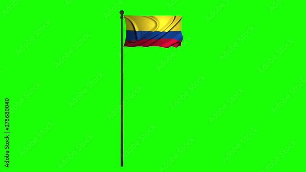colombia Animation Flag Animation Green Screen Animation colombia video ...