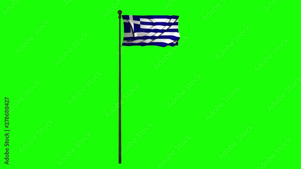 greek Animation Flag Animation Green Screen Animation greek video Flag ...