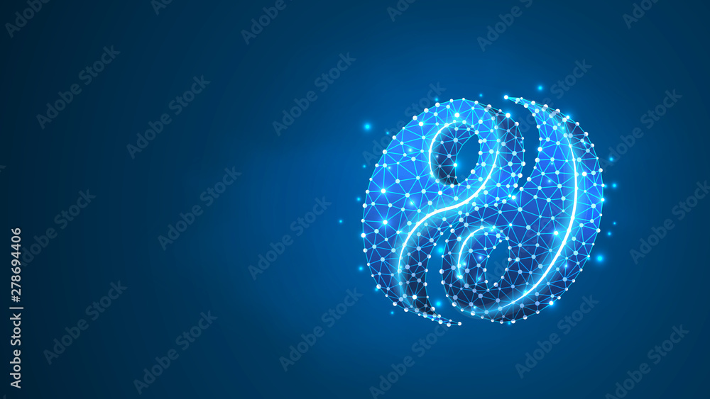 Yin-Yan sign. Life balance, business solution, buddhism symbol, harmony ...