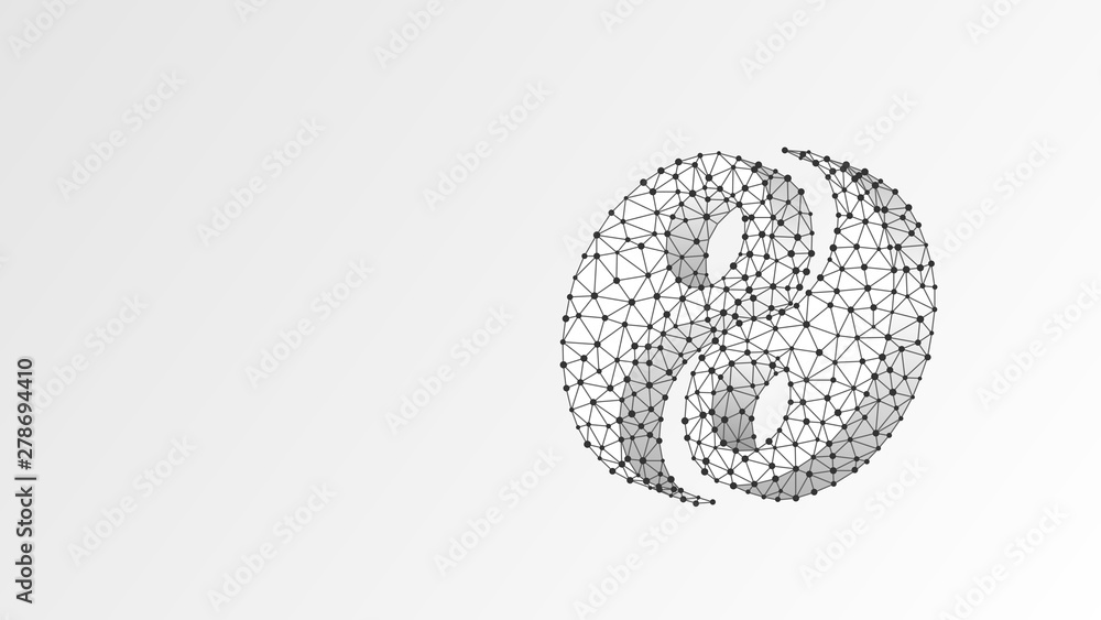 Yin-Yan sign. Life balance, business solution, buddhism symbol, harmony ...