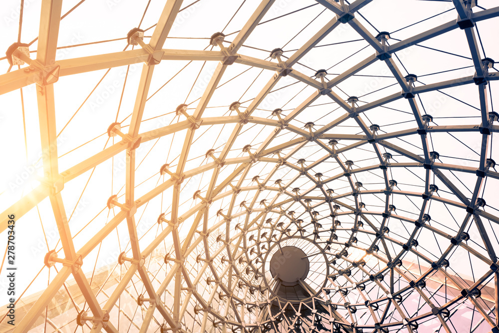 building construction of metal steel framework outdoors Stock Photo ...