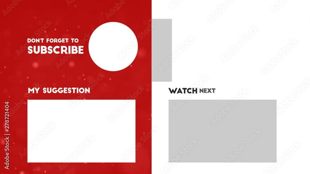 YouTube End Screen Video Template Outro Card V7 Stock Video Adobe Stock