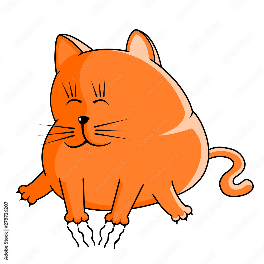 Cartoon cat. Vector illustration. Stock Vector | Adobe Stock