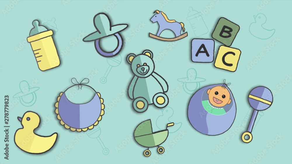 New Baby Transition Stock Template | Adobe Stock