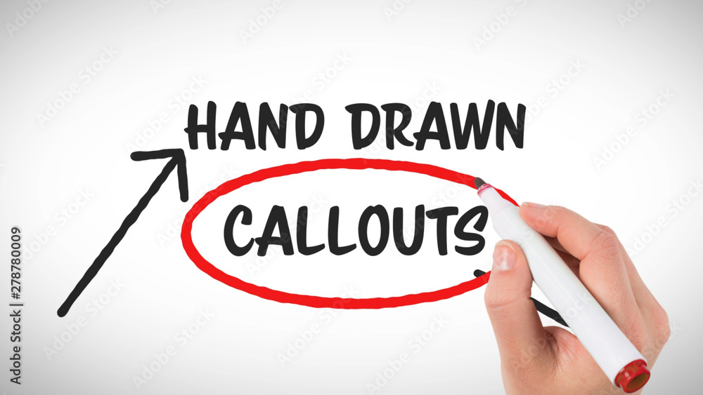 Hand Drawn Callouts Stock Template | Adobe Stock