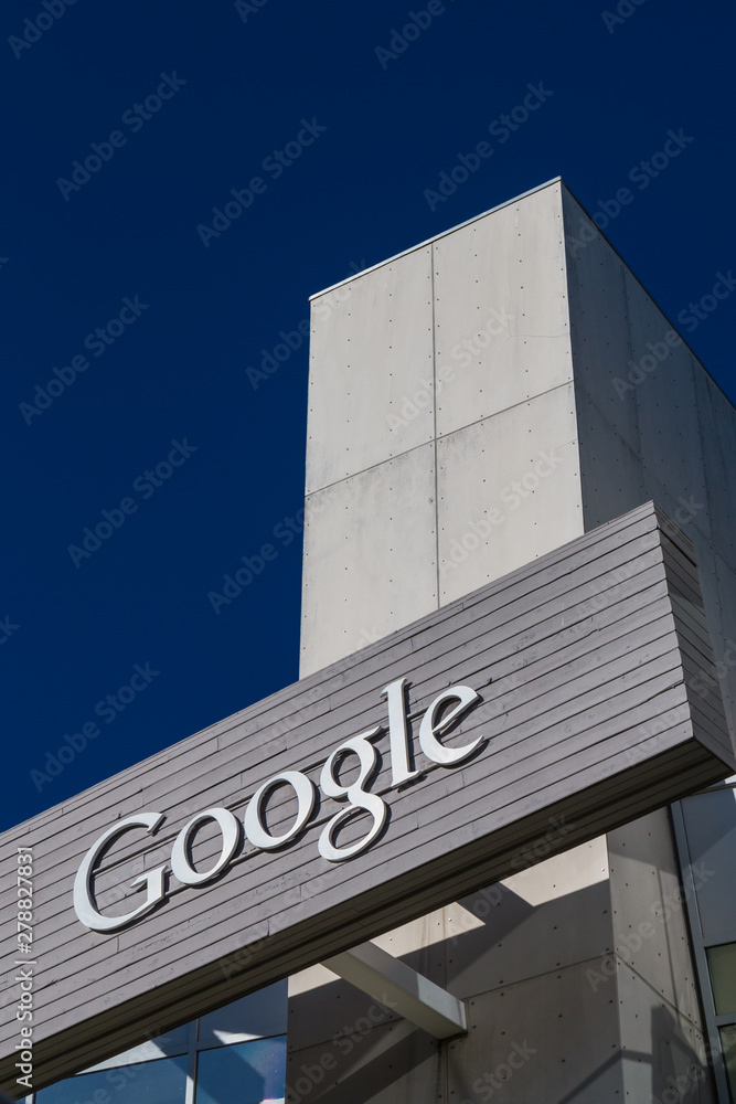 Google Corporate Headquarters and Logo Stock Photo | Adobe Stock