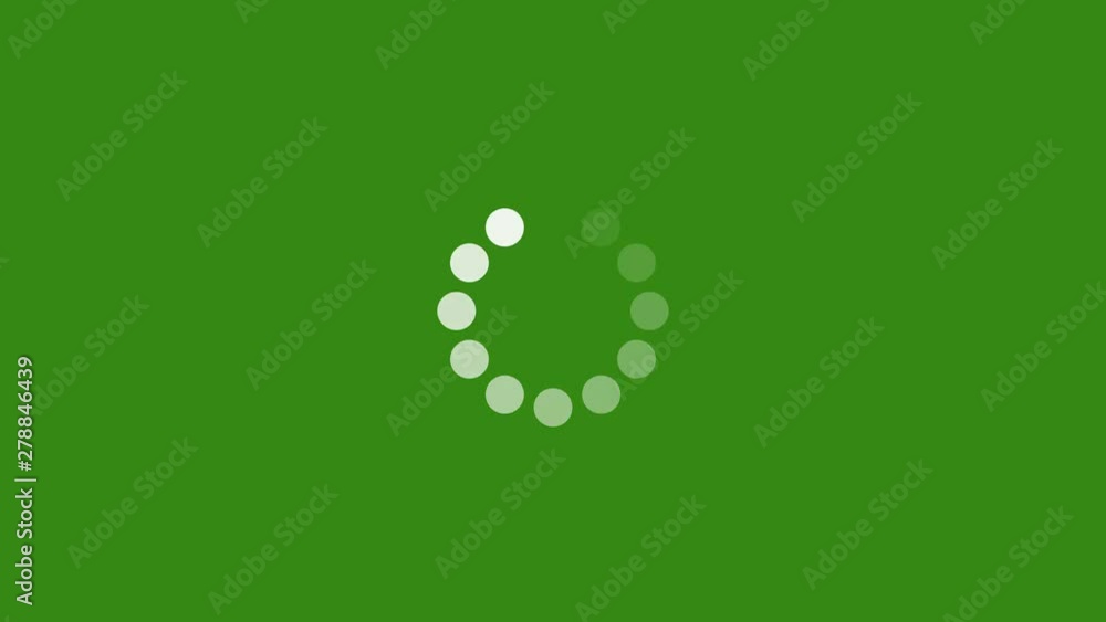 Loading Circle Twelve Animated Dots Fading In And Out In Sequence Creating A Rotating Effect