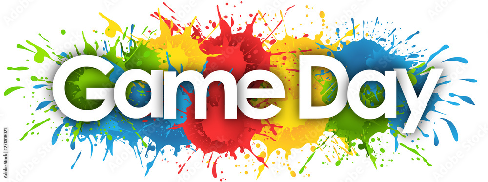 Game Day in splash’s background Stock Illustration | Adobe Stock