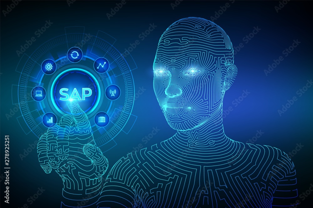 SAP Business process automation software. ERP enterprise resources ...