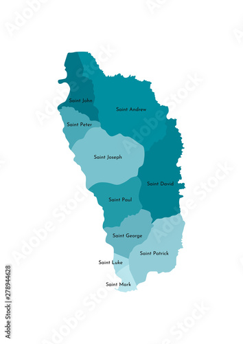 Vector isolated illustration of simplified administrative map of ...