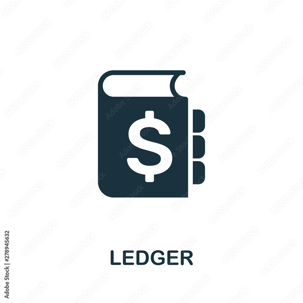 Ledger vector icon symbol. Creative sign from investment icons ...