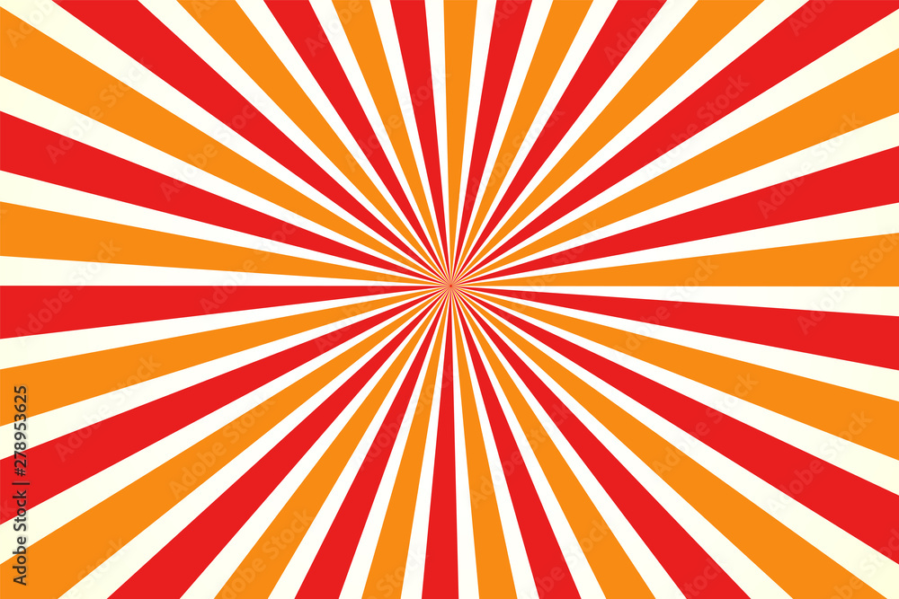 Retro rays of light Circus performance poster And past performances. Stock Vector | Adobe Stock