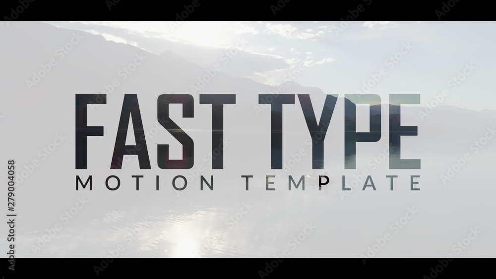 Fast Type Overlay Stock Template | Adobe Stock