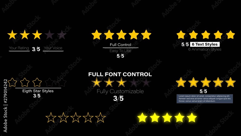 Five Star Review Stock Template | Adobe Stock