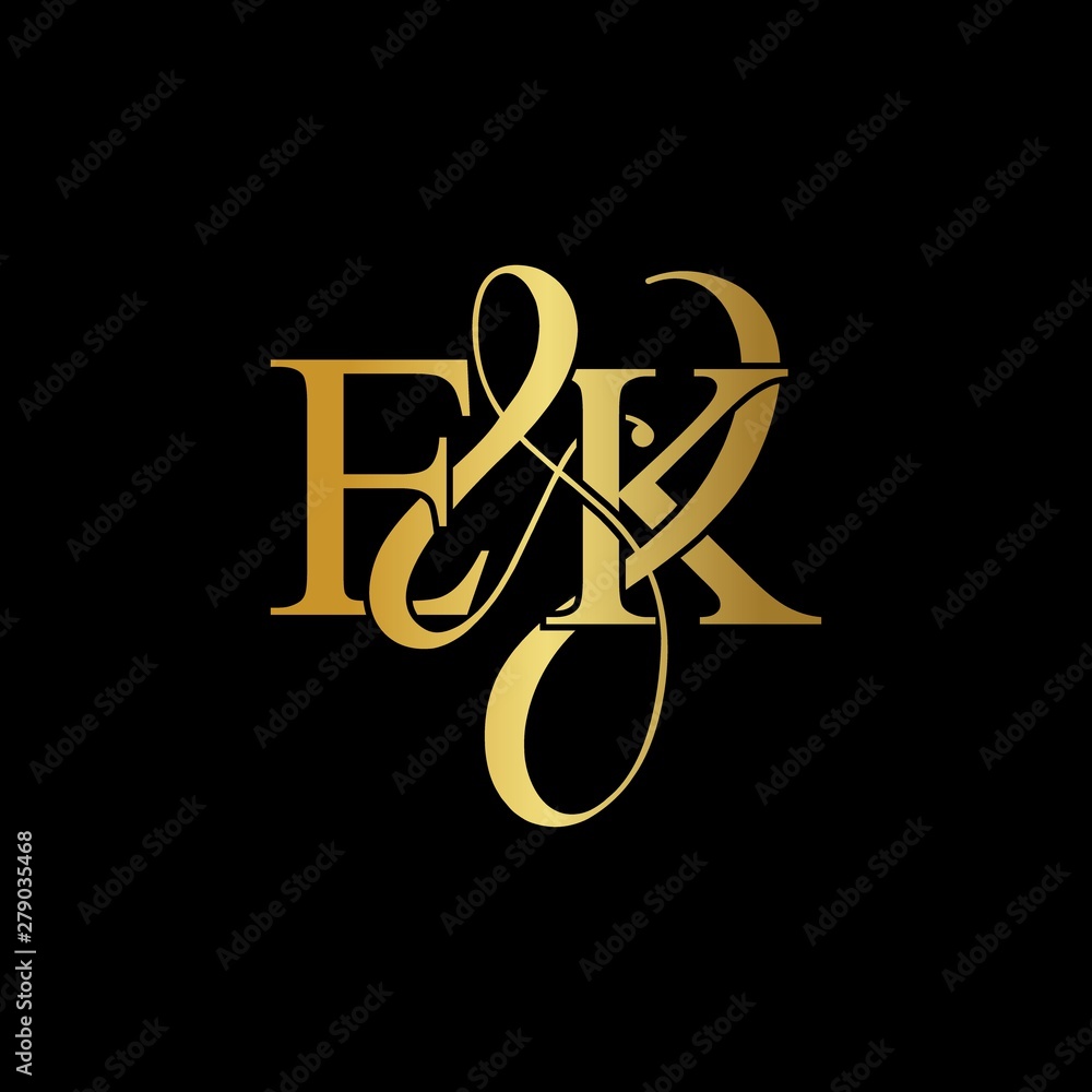 E & K / EK logo initial vector mark. Initial letter E & K EK luxury art ...