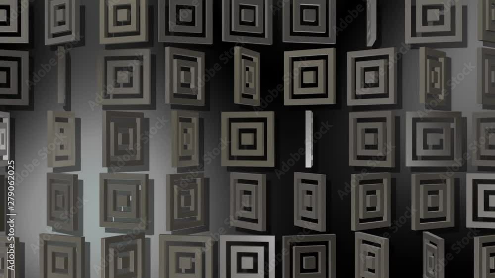 animated rotating 3d shape texture symbol - seamless loop Stock Video ...