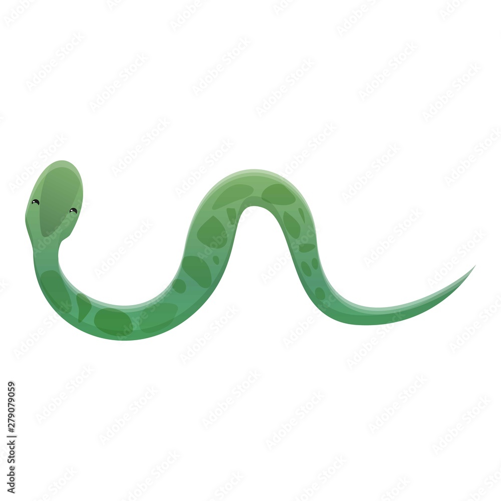Top view snake icon. Cartoon of top view snake vector icon for web ...