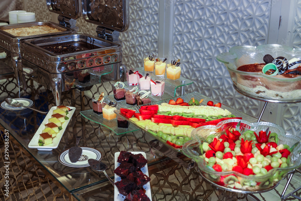 arabic food in a party hall buffet Stock Photo | Adobe Stock