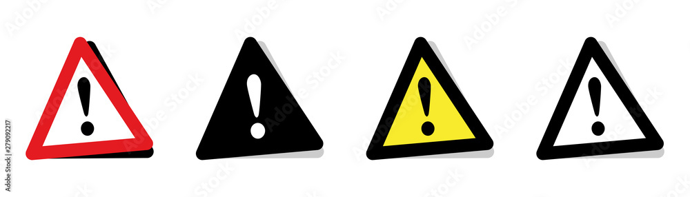 Picto Attention ! Stock Vector | Adobe Stock