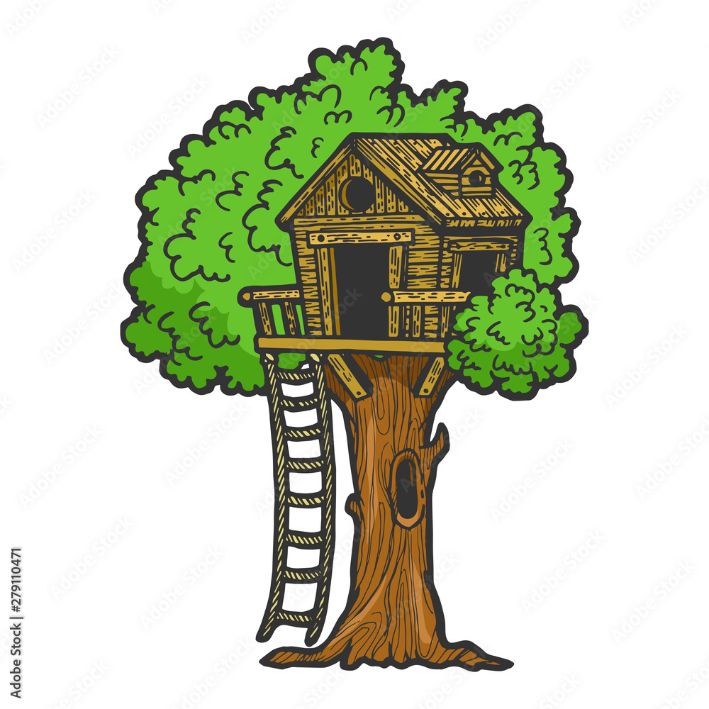 How To Draw A Cool Tree House
