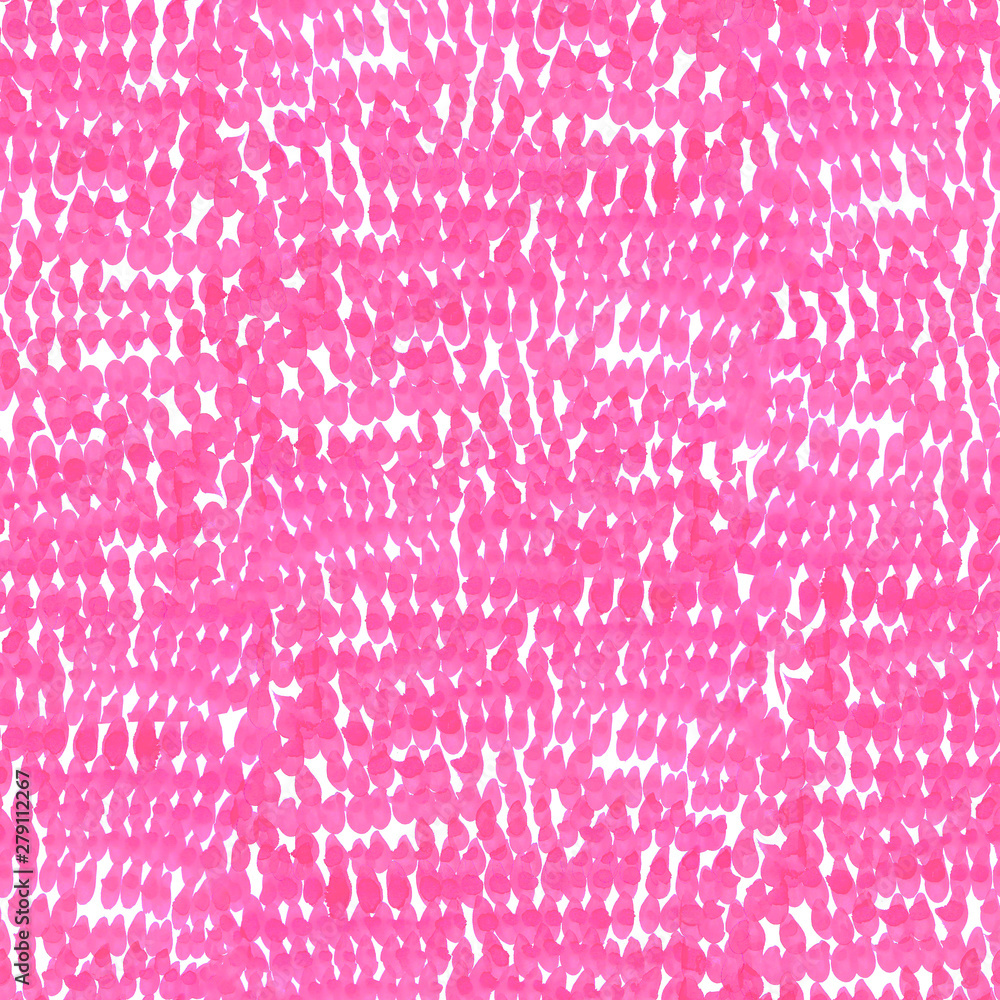 Seamless texture from the pink felt tip pen dots on white paper drawing ...
