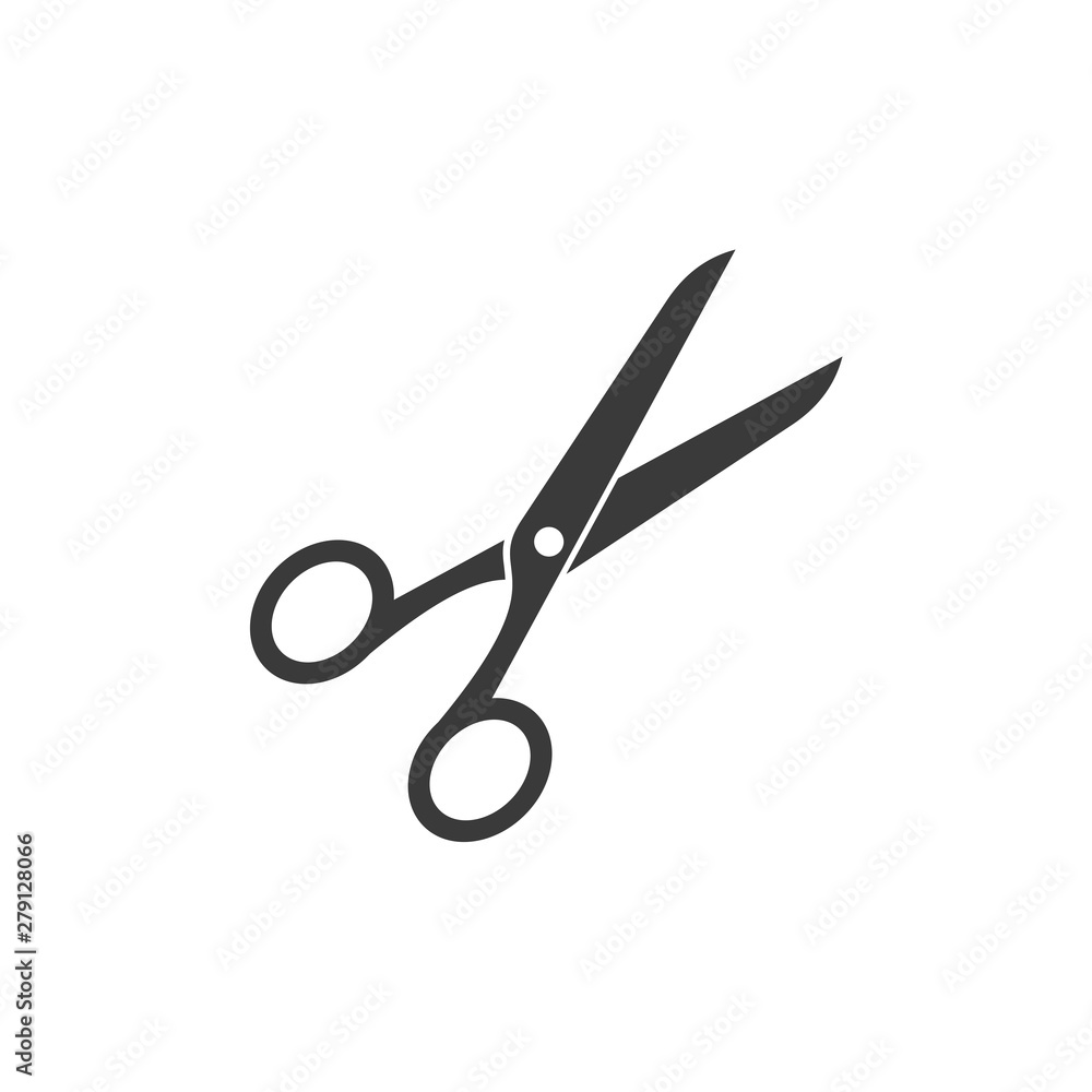 Scissors icon template color editable. Scissors symbol vector sign ...